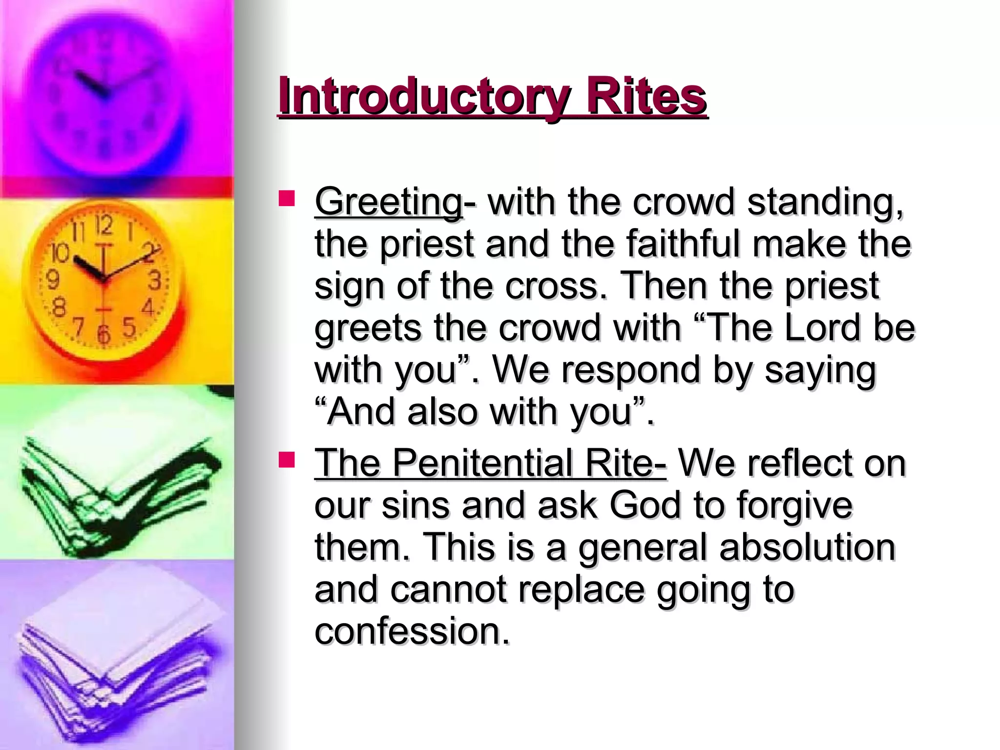 Parts of the mass | PPT