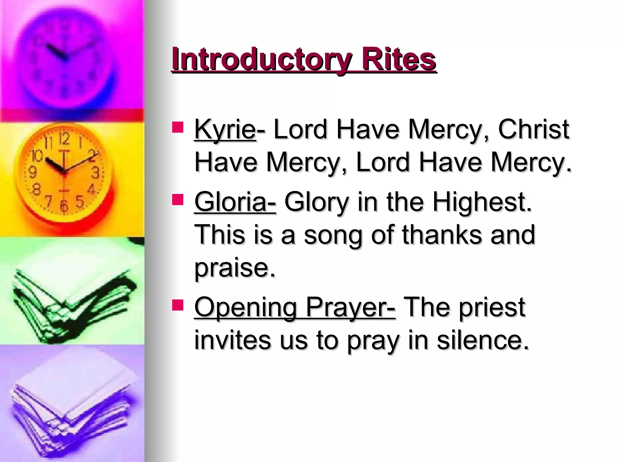 Parts of the mass | PPT