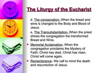 Parts of the mass | PPT