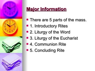Parts of the mass | PPT