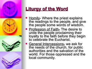 Parts of the mass | PPT