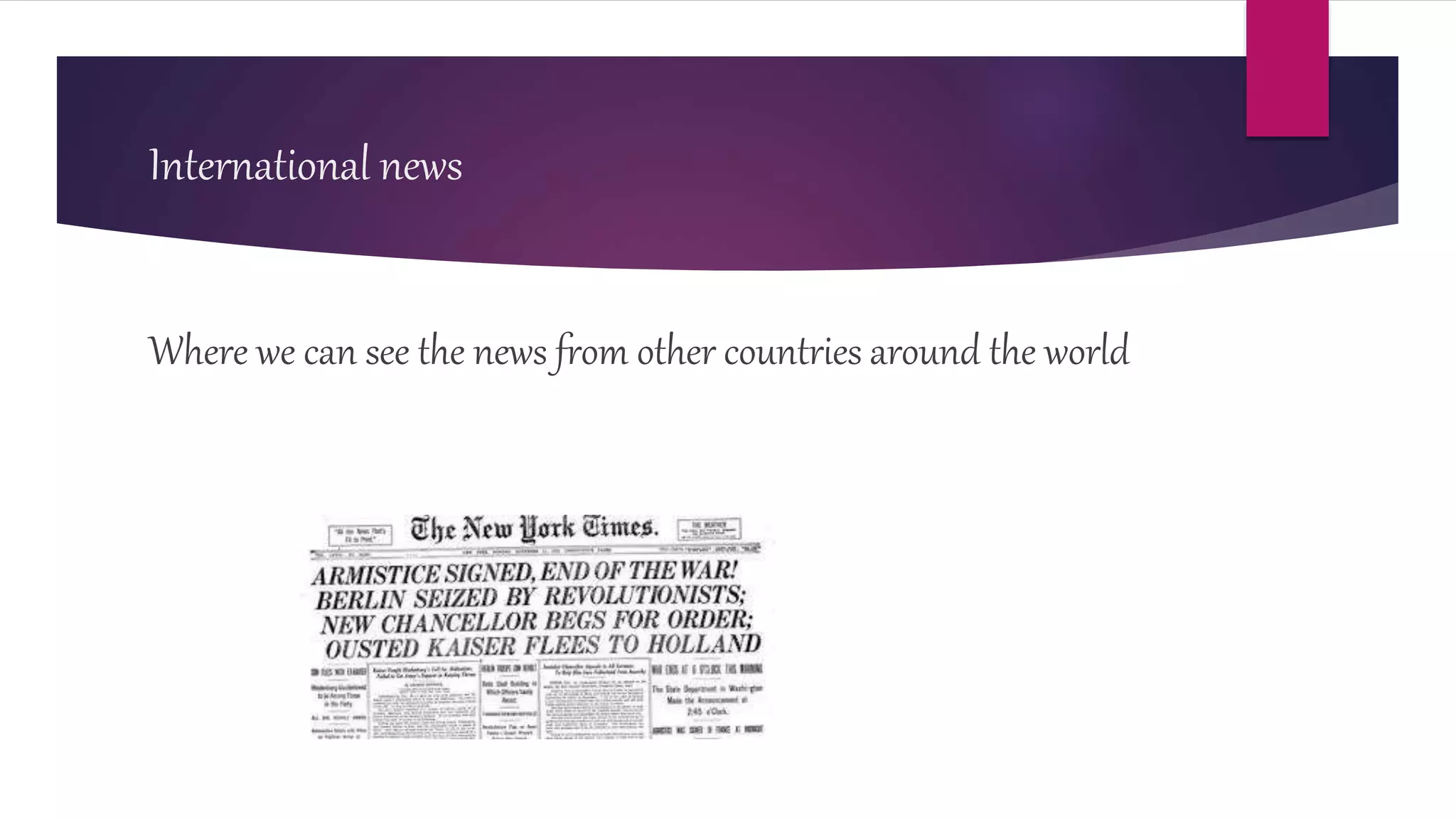 Parts of the newspaper | PPTX