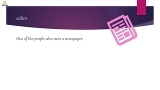 Parts of the newspaper | PPTX