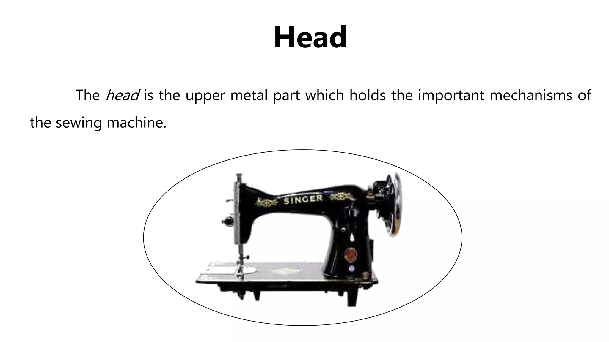 Parts of the Sewing Machine | PPTX