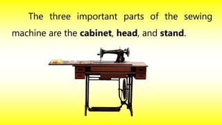 Parts of the Sewing Machine | PPTX