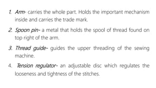 Parts of the Sewing Machine | PPTX