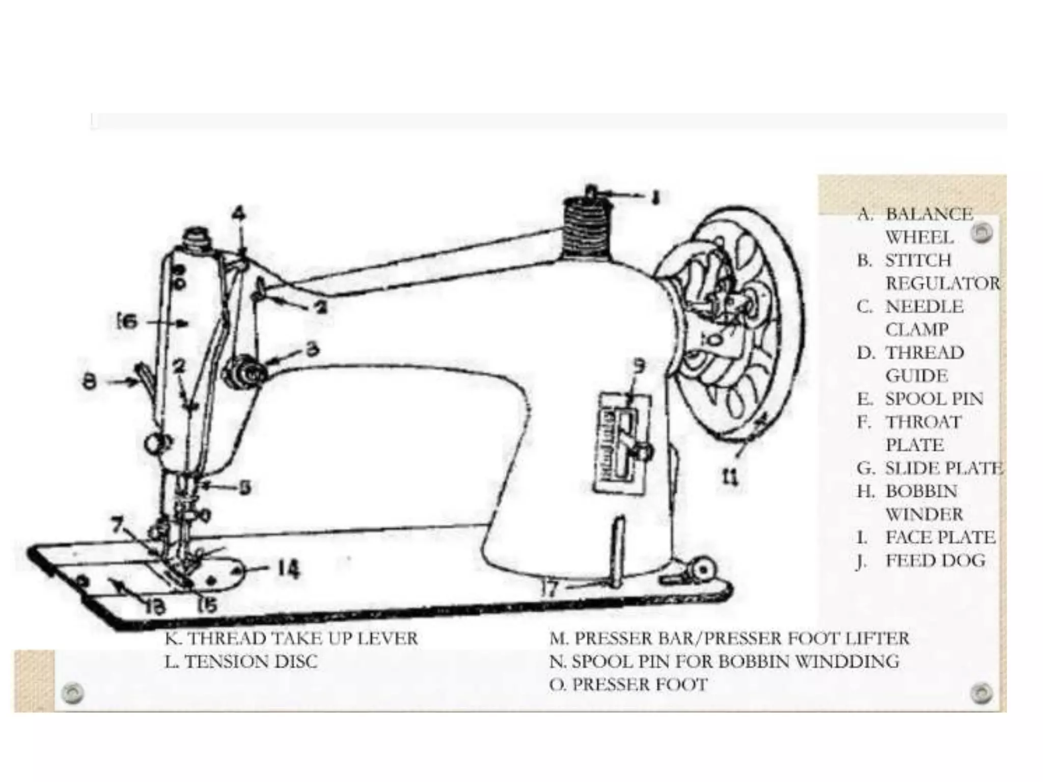 PARTS OF THE SEWING MACHINE PPT.ppt