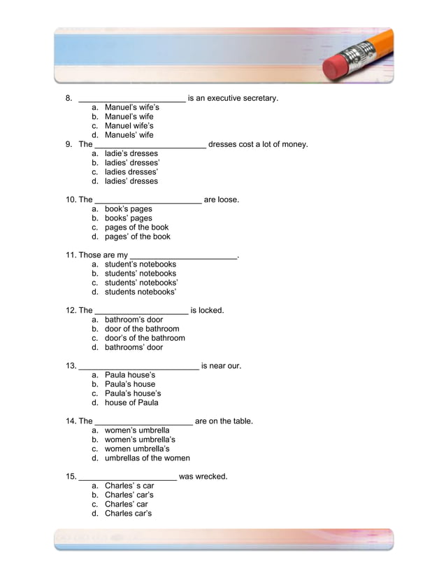 Parts of the Speech Plural Nouns | PDF