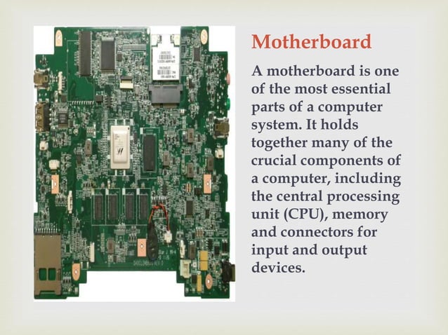 Parts of the system unit | PPTX