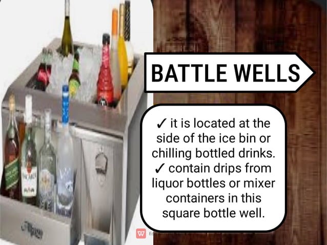 Parts of the Under Bar (Bartending and Bar Management) | PPT