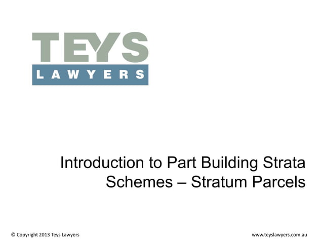 Part Strata Part Stratum | PPT