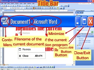 MS Word Window Elements | PPS