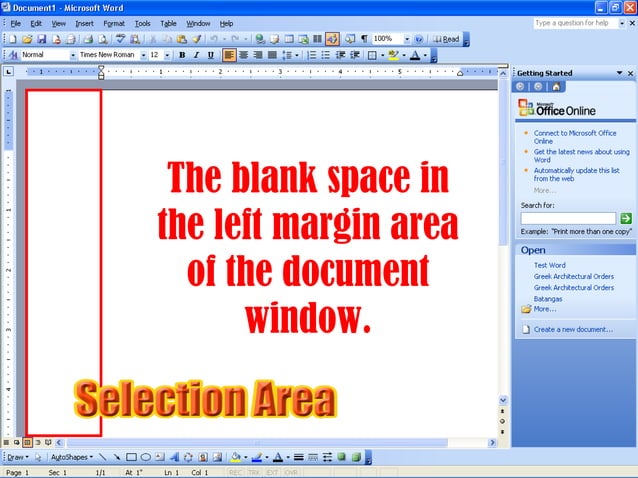 MS Word Window Elements | PPS | Desktop Publishing | Computer Software ...