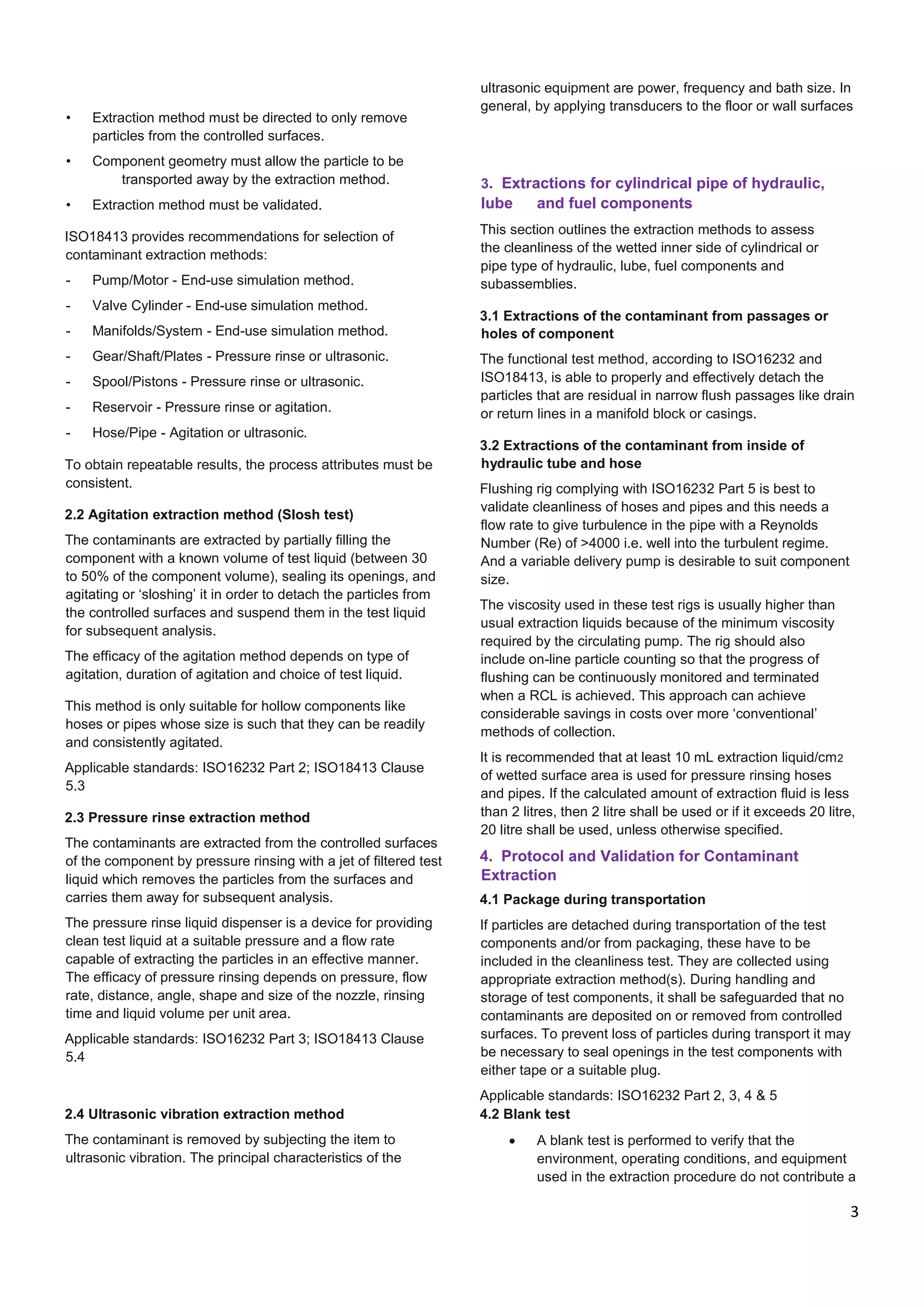 Part technical cleanliness/Millipore | PDF