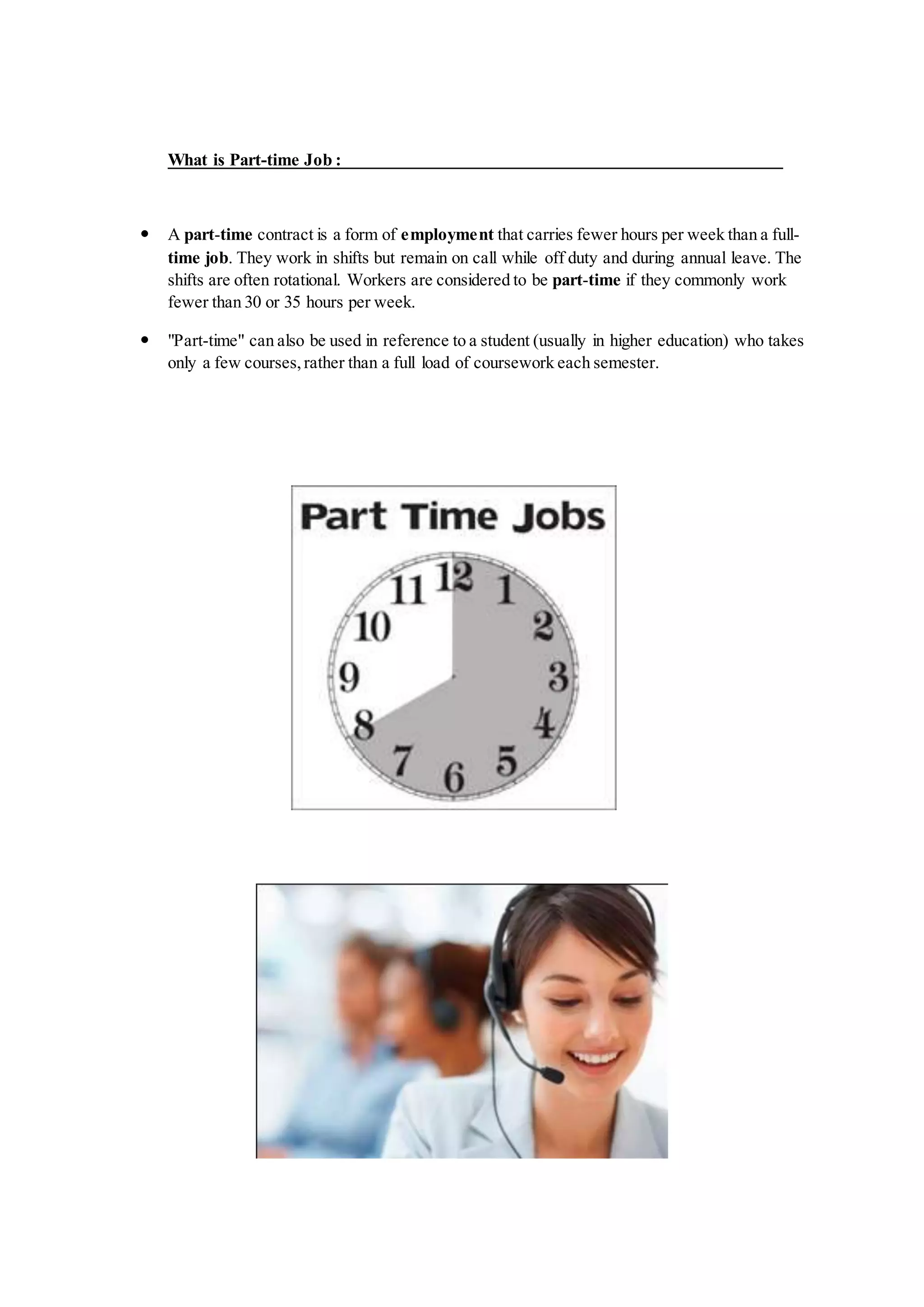 Part time job | DOCX