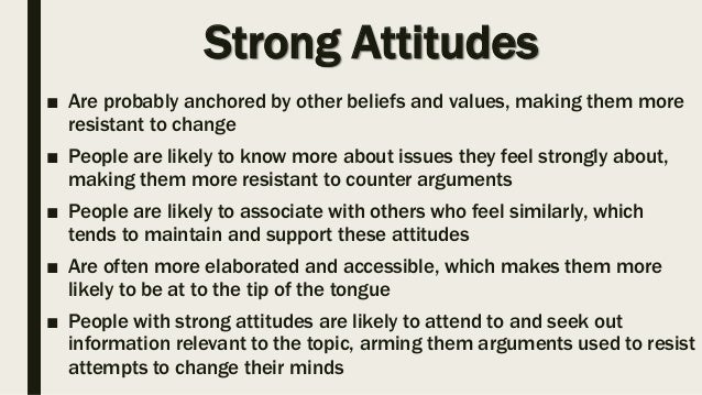 The Nature of Attitudes