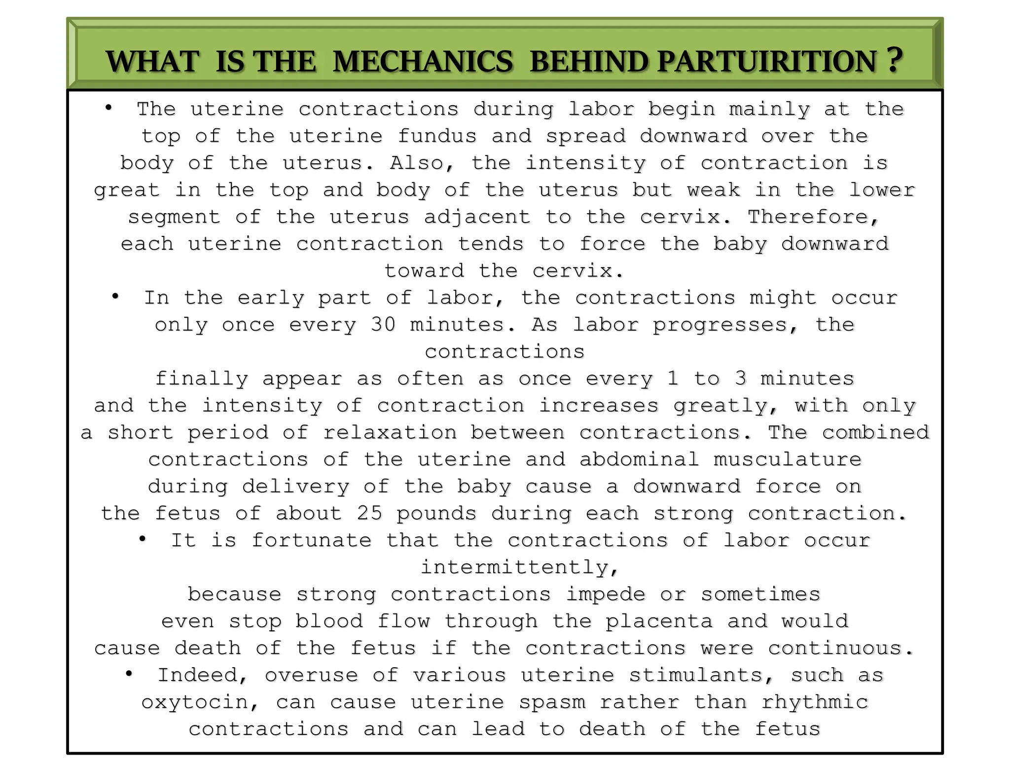 The given Powerpoint presentation is about Parturition | PPTX