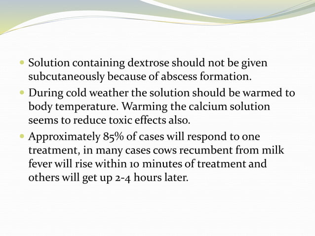 Parturient paresis (milk fever) | PPTX | Digestive Disorders | Diseases ...
