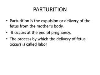 Parturition | PPTX