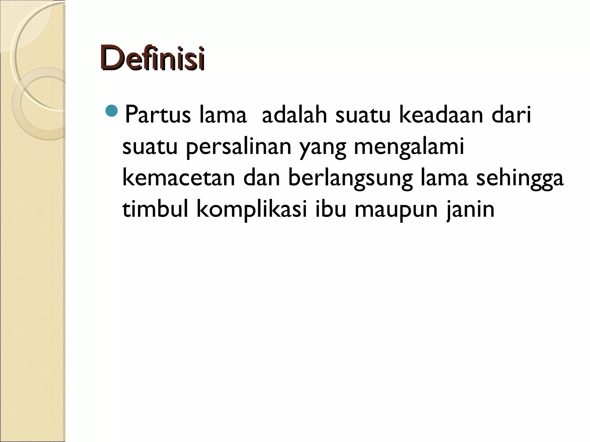 Partus lama | PPT