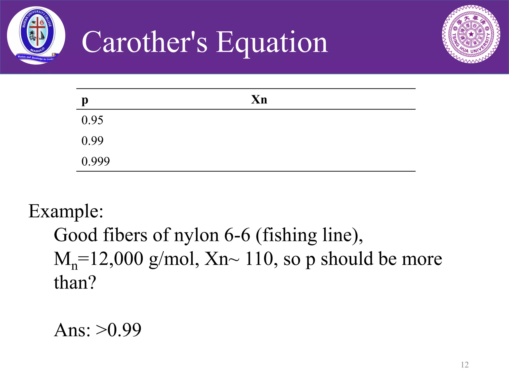 CHAPTER 9: Kinetics of chain and step growth polymerization | PDF