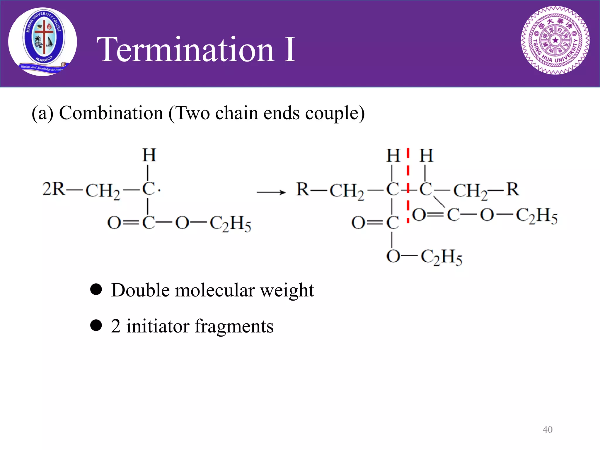 CHAPTER 9: Kinetics of chain and step growth polymerization | PDF