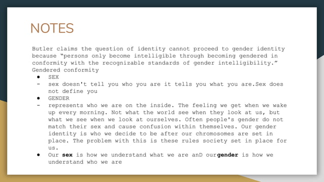 Part v: judith butler summary | PDF