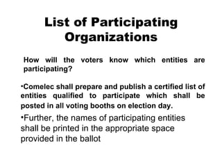 Party List Law Brief | PPT