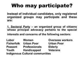 Party List Law Brief | PPT