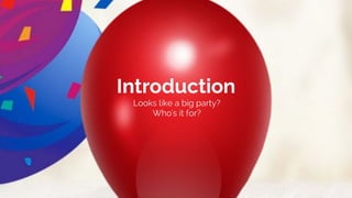 Party Celebration Presentation Template | PDF