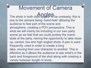 Camera Angles Research 1 (Party Scene) | PPT