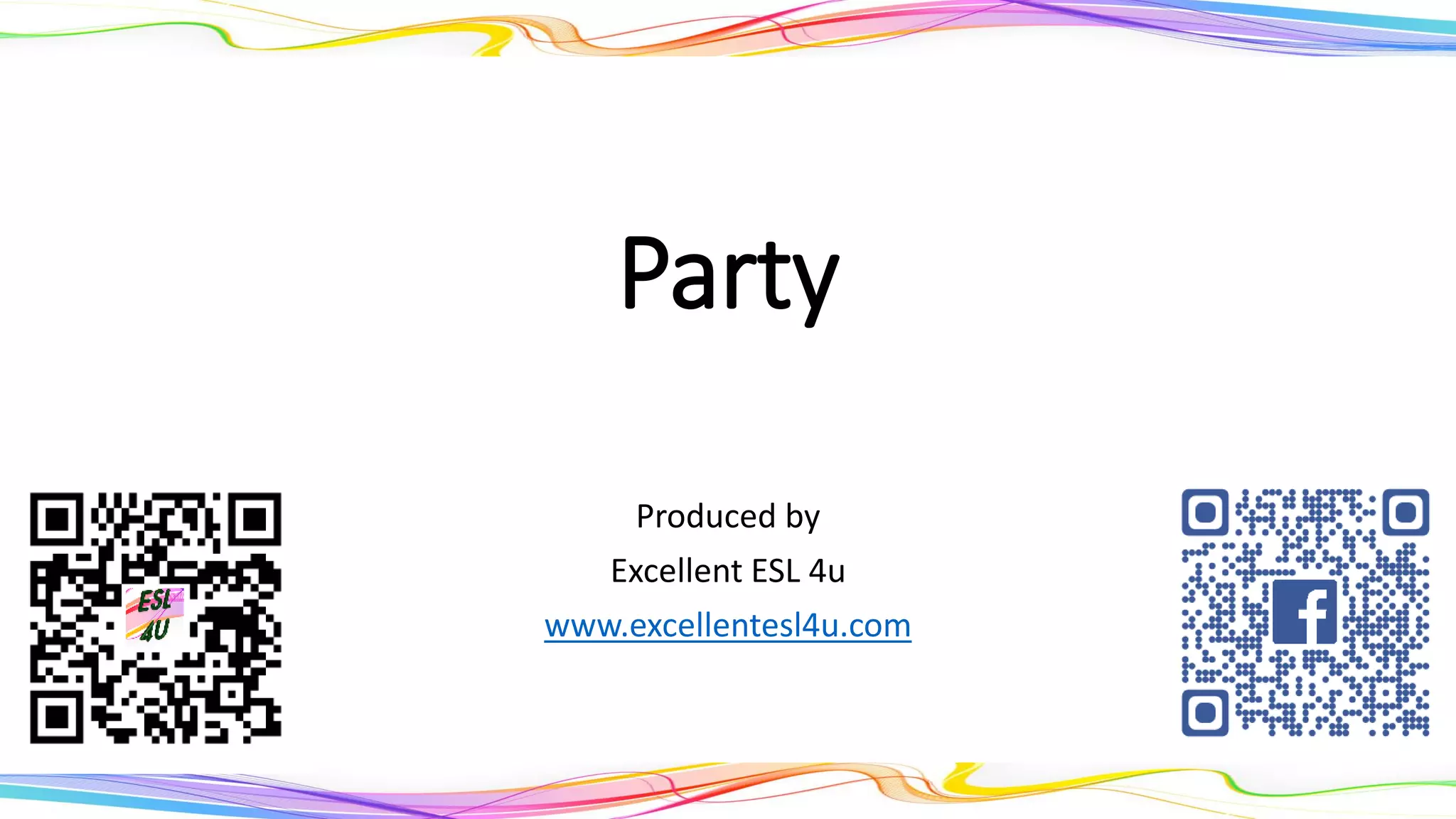 ESL Party flashcards | PPT