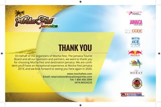 Mocha Fest Jamaica 2019 Party Guide | PDF