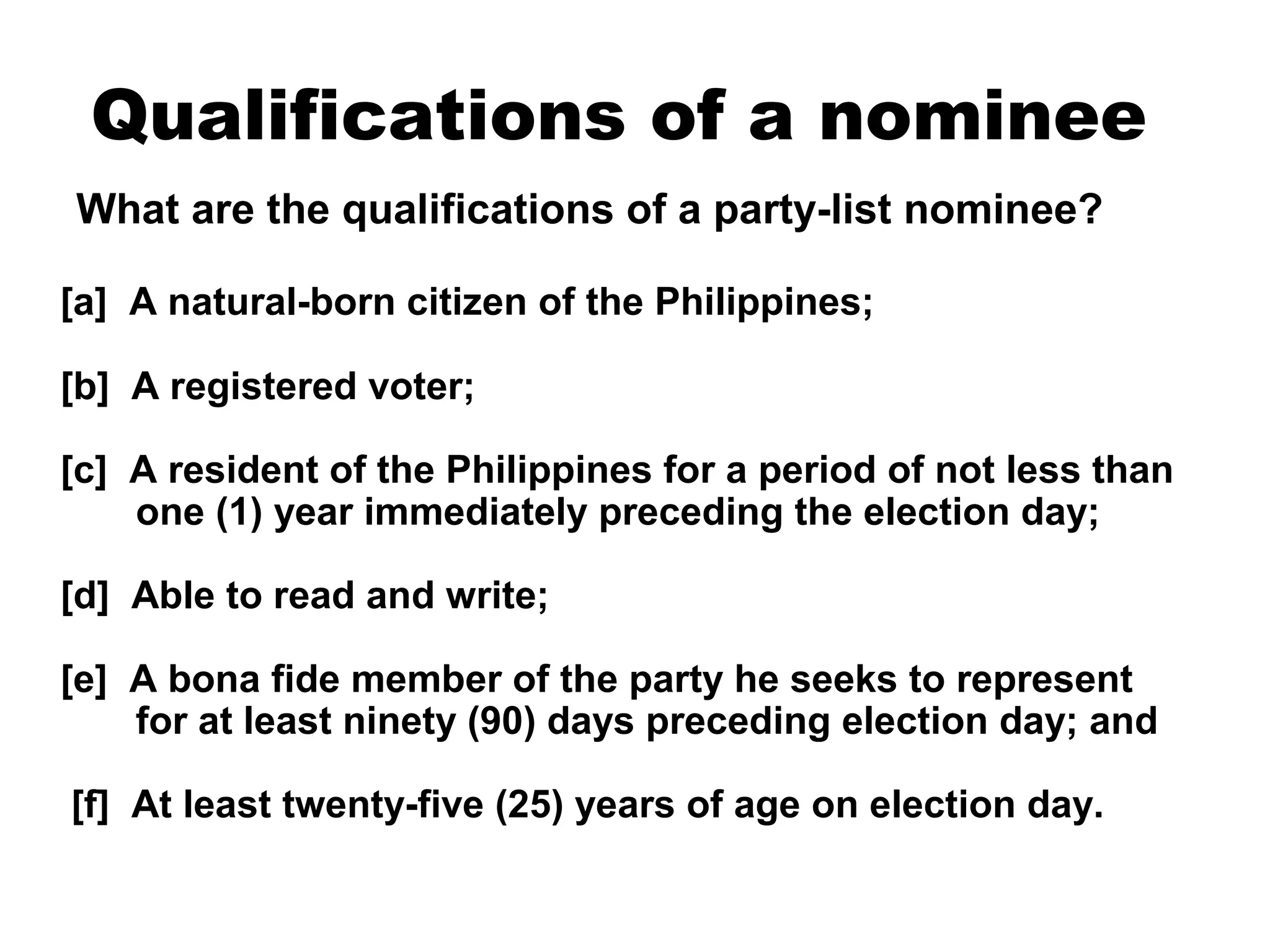 LEGISLATIVE BRANCH: PHILIPPINE PARTY LIST SYSTEM | PPT