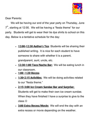 Party note | DOC | Desserts and Baking | Food & Drink