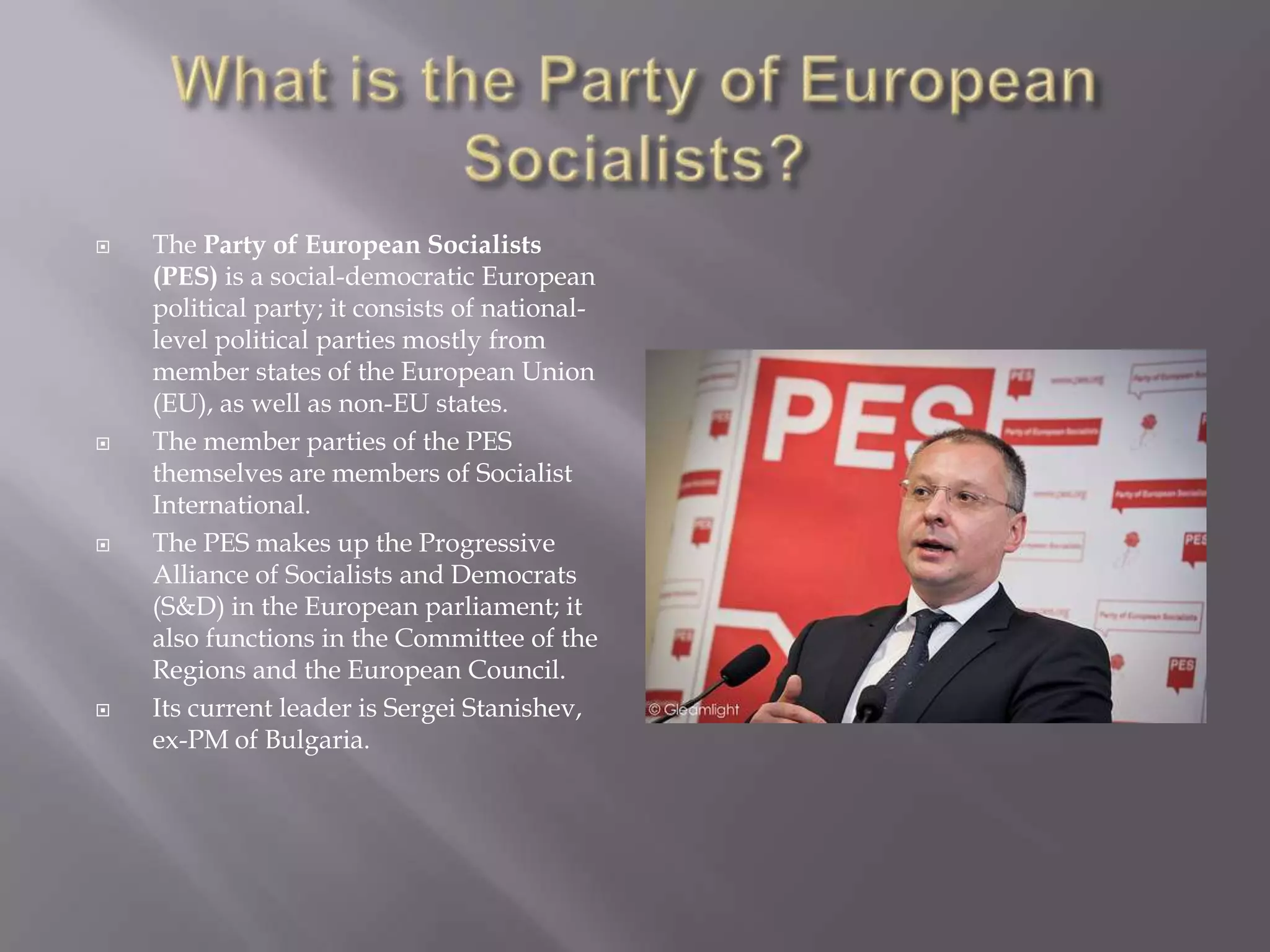 Party of European Socialists | PPTX