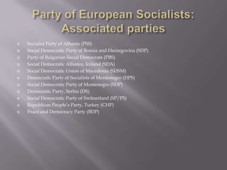 Party of European Socialists | PPTX