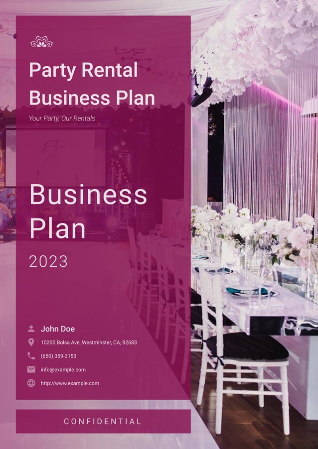 party rental business plan example...pdf