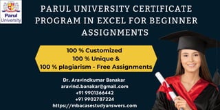 PARUL UNIVERSITY – MBA - Information Systems for Business Solved ...