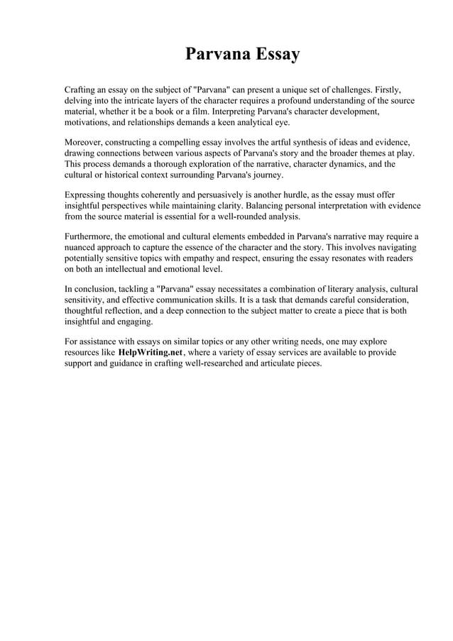 Parvana Essay.pdf