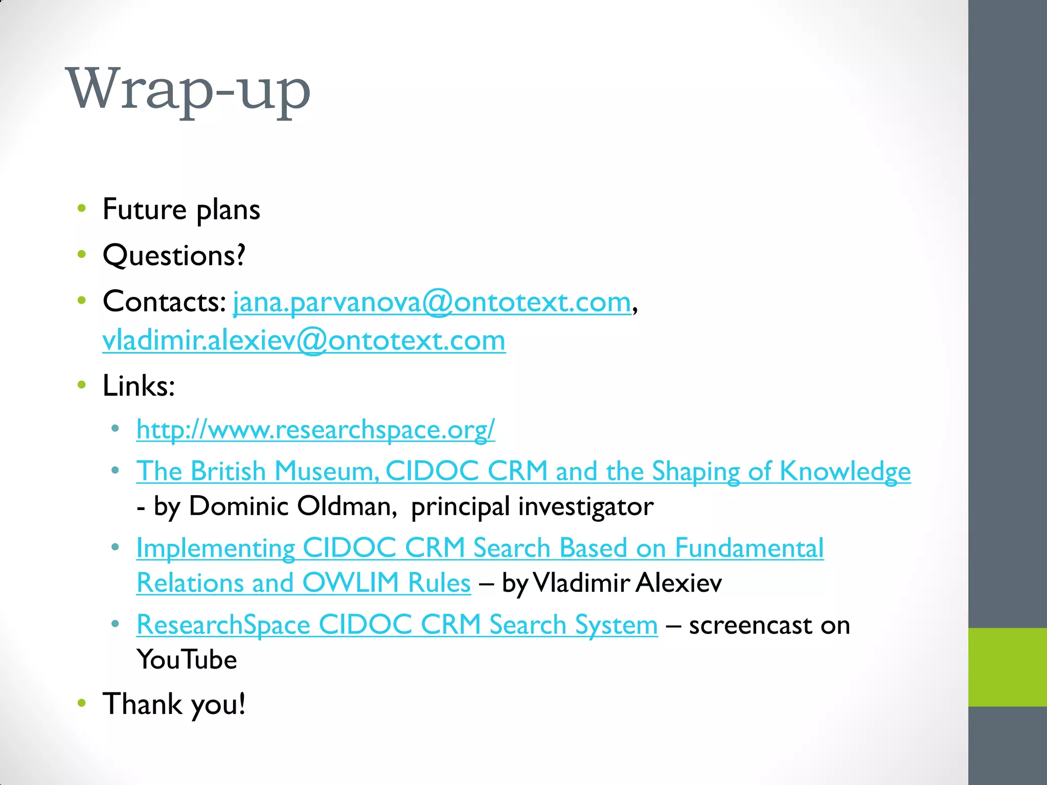RDF Data and Image Annotations in ResearchSpace (slides) | PDF