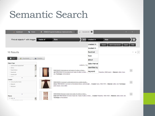 RDF Data and Image Annotations in ResearchSpace (slides) | PDF