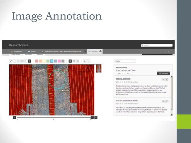RDF Data and Image Annotations in ResearchSpace (slides) | PDF