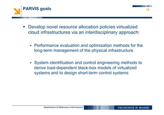 D. Ardagna - PARVIS - Performance mAnagement of VIrtualized Systems | PPT