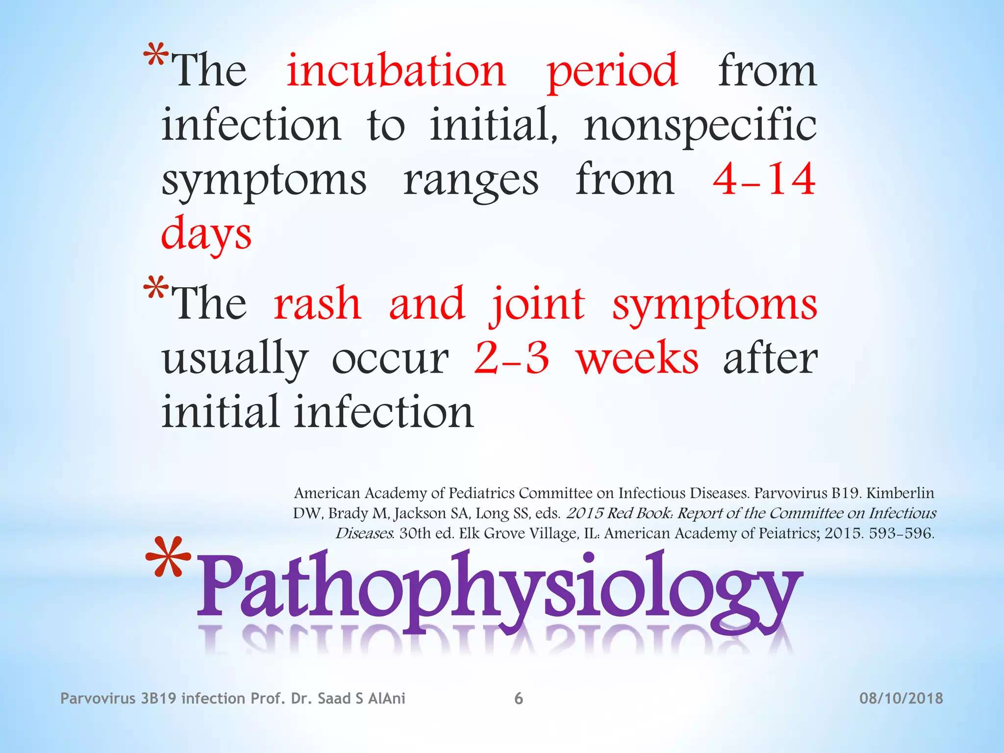 Parvovirus b19 infection | PPTX