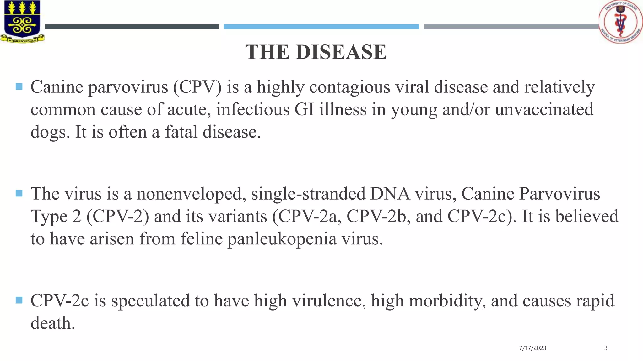PARVO VIRUS PRESENTATION.pptx | Infectious Diseases | Diseases and ...
