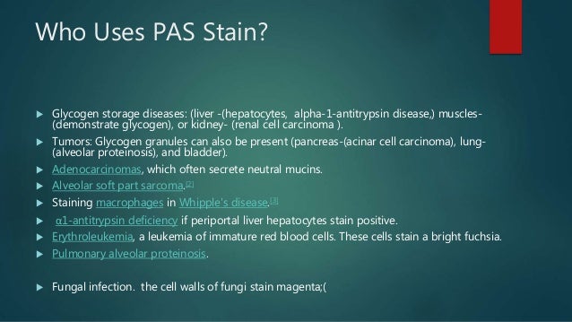 Pas staining