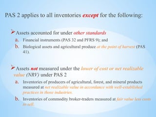 Conceptual Framework and Accounting Standards PAS2 | PPTX