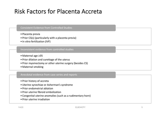 Placenta Accreta Spectrum Disorders Challenges and management | PDF