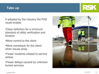PAS 128; Specification for underground utility detection, verification ...